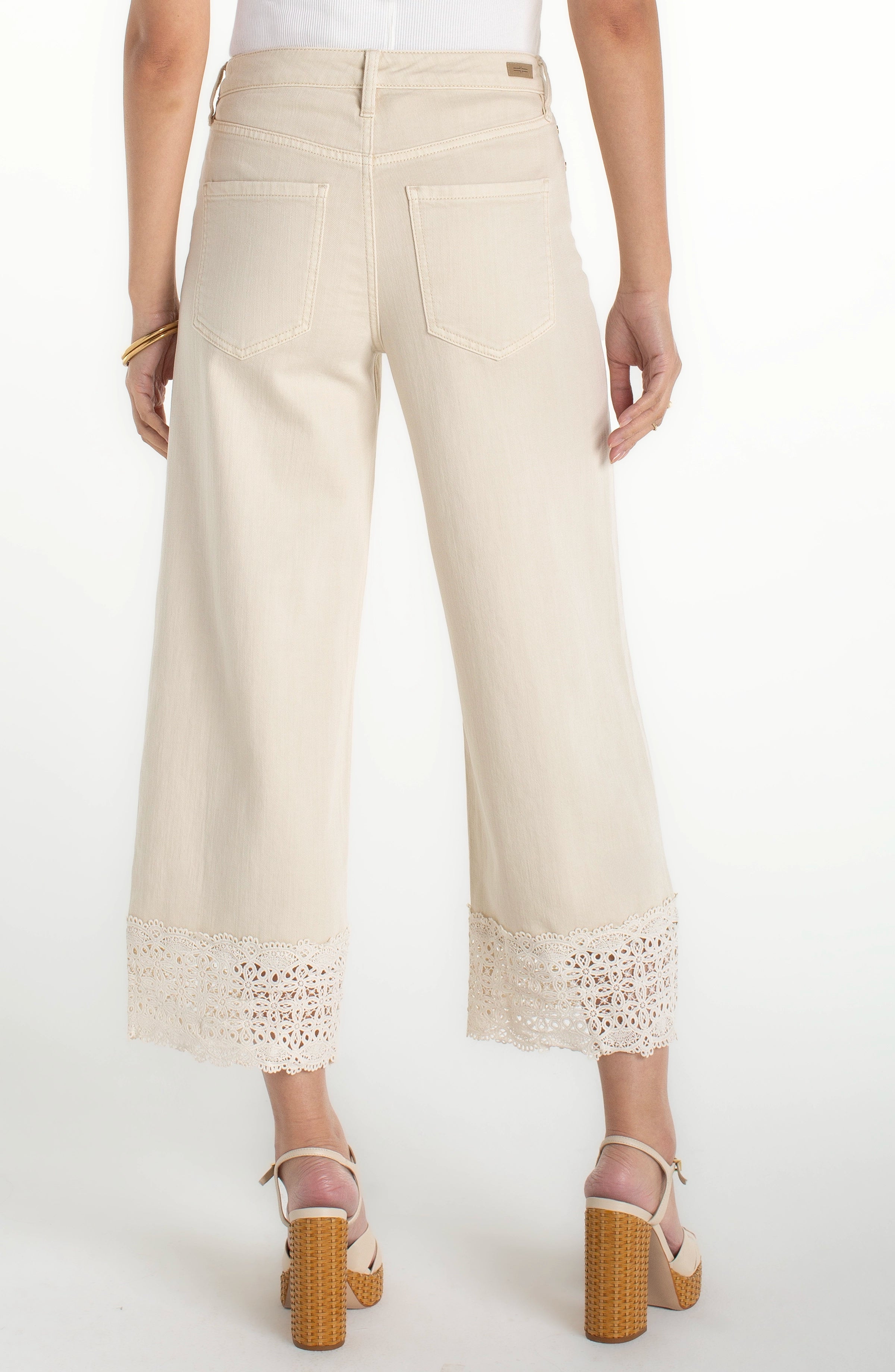 Stride Wide Leg W/ Lace Trim 27' Inseam – Rachelle M. Rustic House Of ...