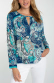 Long Sleeve Woven Top W/ Keyhole Neckline – Rachelle M. Rustic House Of ...